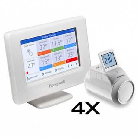 Evohome + 4 Cabezales HR92