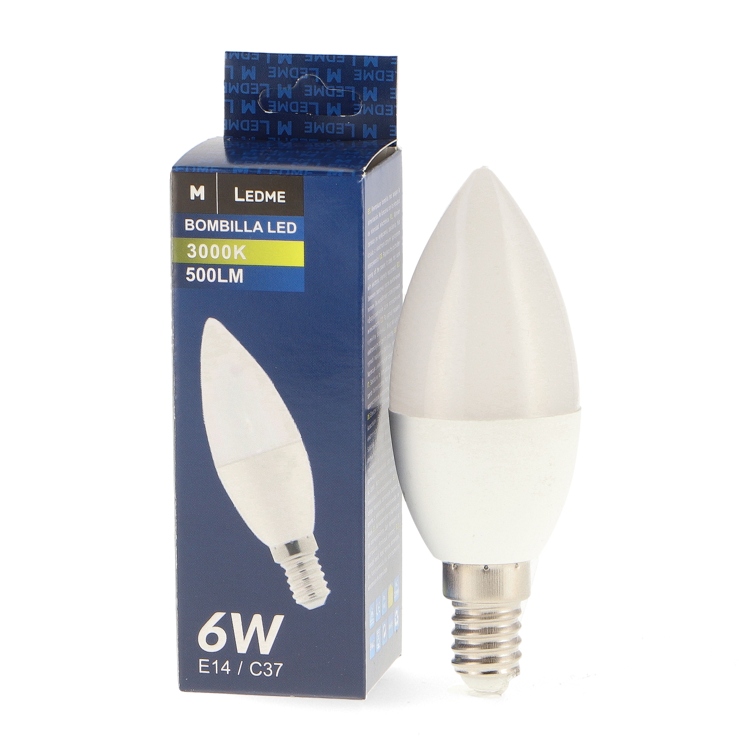 Bombilla Led C37 E14 6W